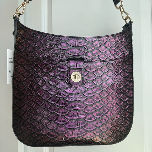 Brahmin | Bags | Brahmin Leia Crossbody Bag Purple Passion Excelsior ...